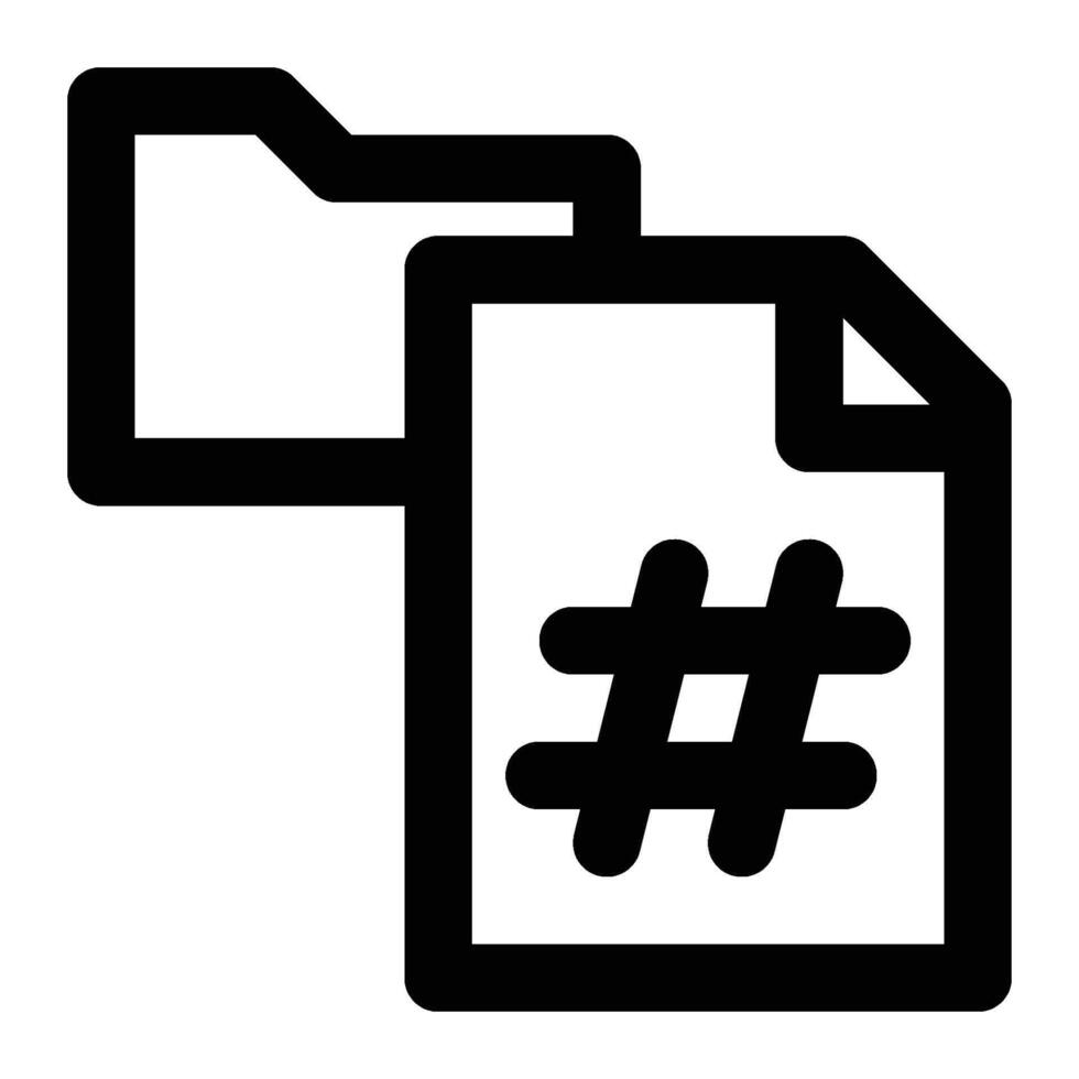 Semi Structured Data, Meta Tags Outline Icon 55601653 Vector Art at ...