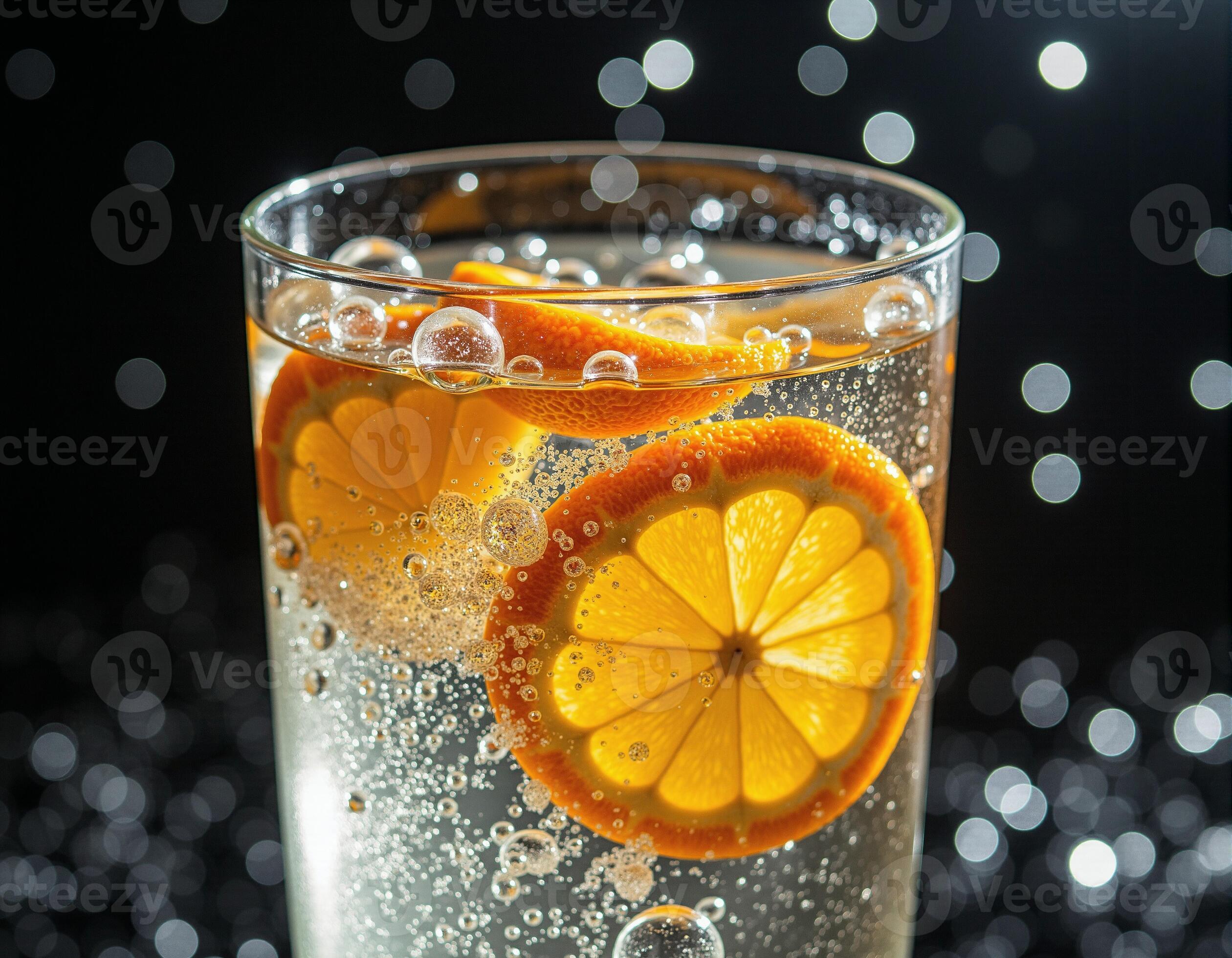 Refreshing Citrus Sparkling Water with Orange Slices 55610324 Stock Photo at Vecteezy