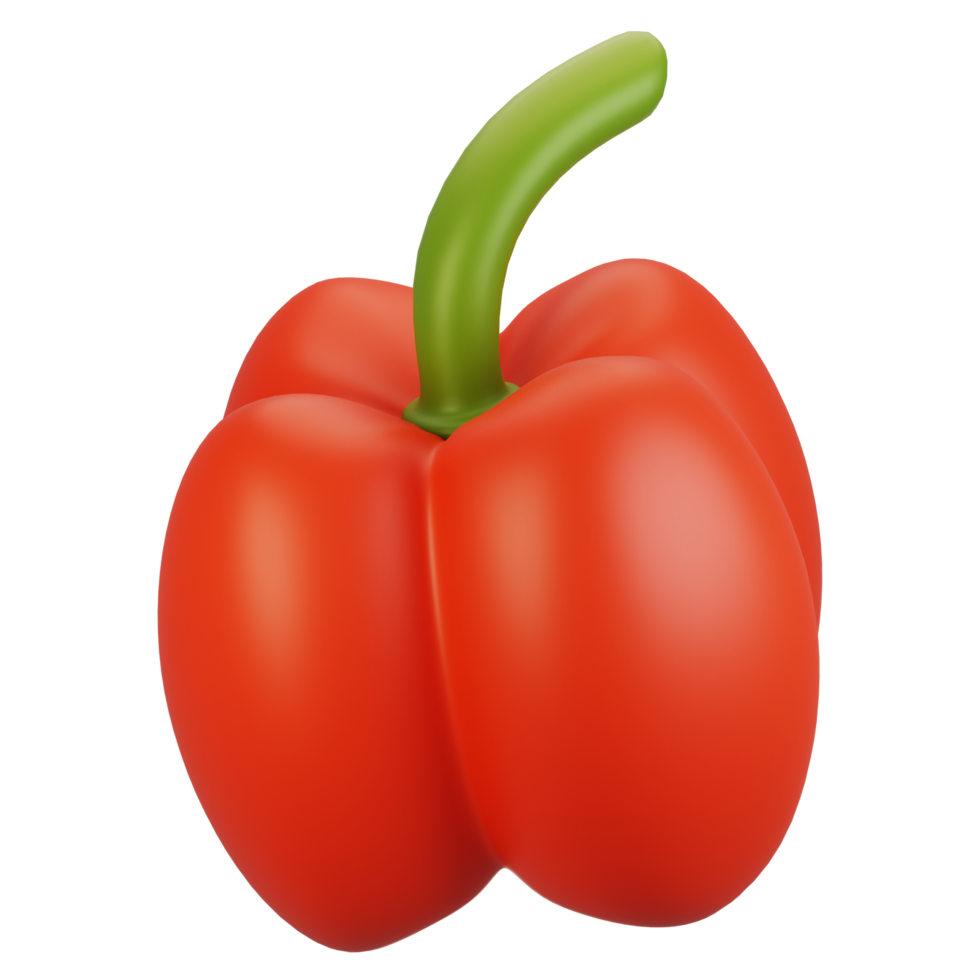 3d rendering vegetables icon concept. 3d render paprika icon 55610865 PNG