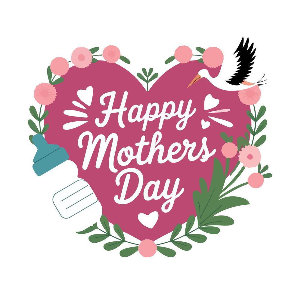 Mothers Day Celebration Floral Typography Art 55611649 Vector Art at ... Mothers Day Celebration Floral Typography Art 55611649 Vector Art at ...