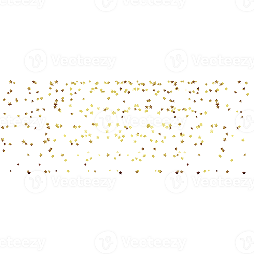 Gold Star Confetti 55612902 PNG