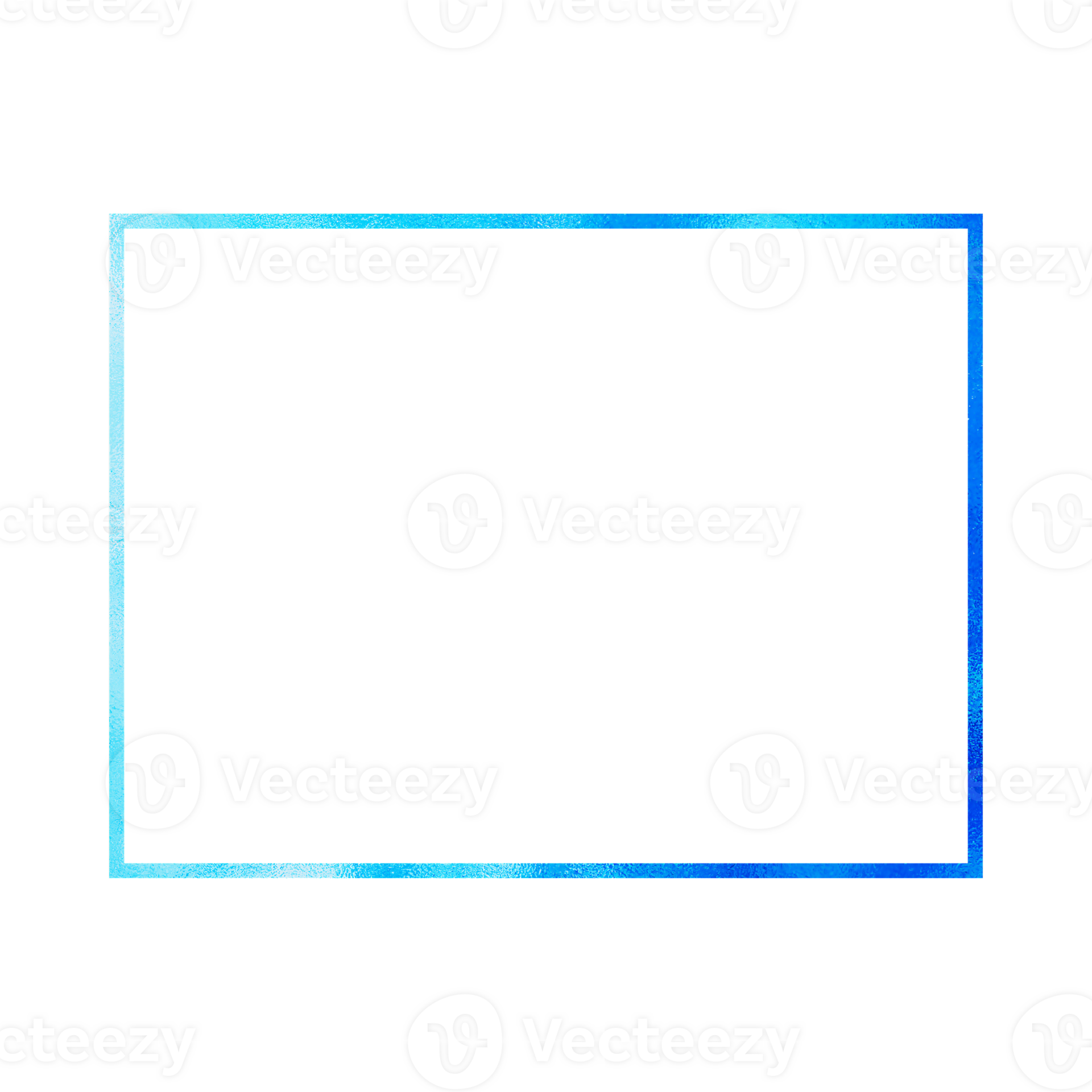 Blue Gradient Rectangle Frame 55612904 PNG