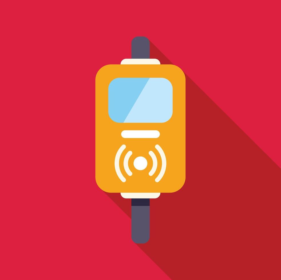 Validator machine showing contactless payment using nfc technology ...