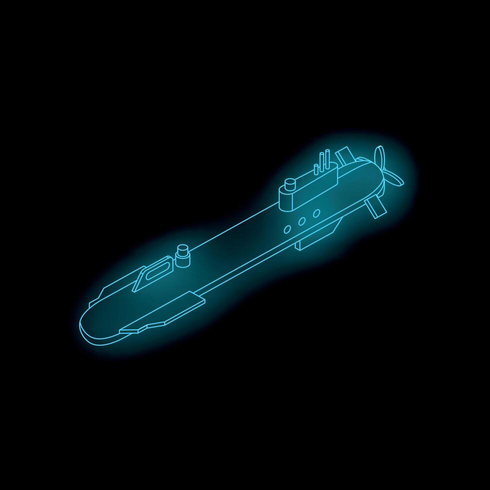 Neon submarine exploring dark ocean depths isometric view 55627387 ... Neon submarine exploring dark ocean depths isometric view 55627387 ...