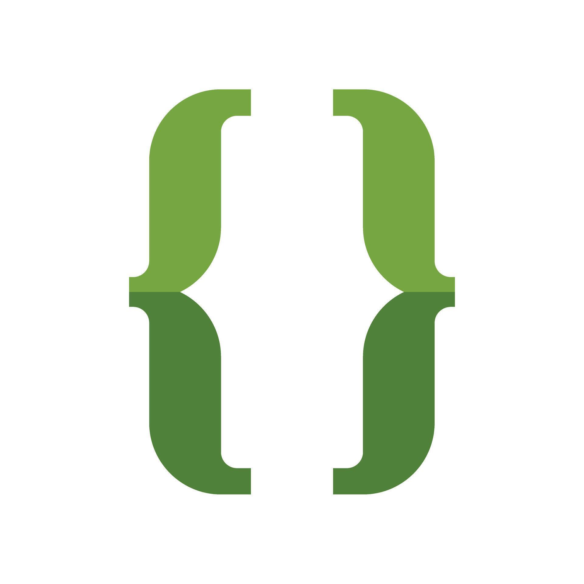 Green Curly Brackets Representing Programming And Coding 55632504