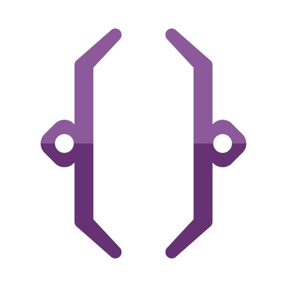 Purple Curly Brackets Programming Symbol Representing Coding And Development 55632508 Vector Art