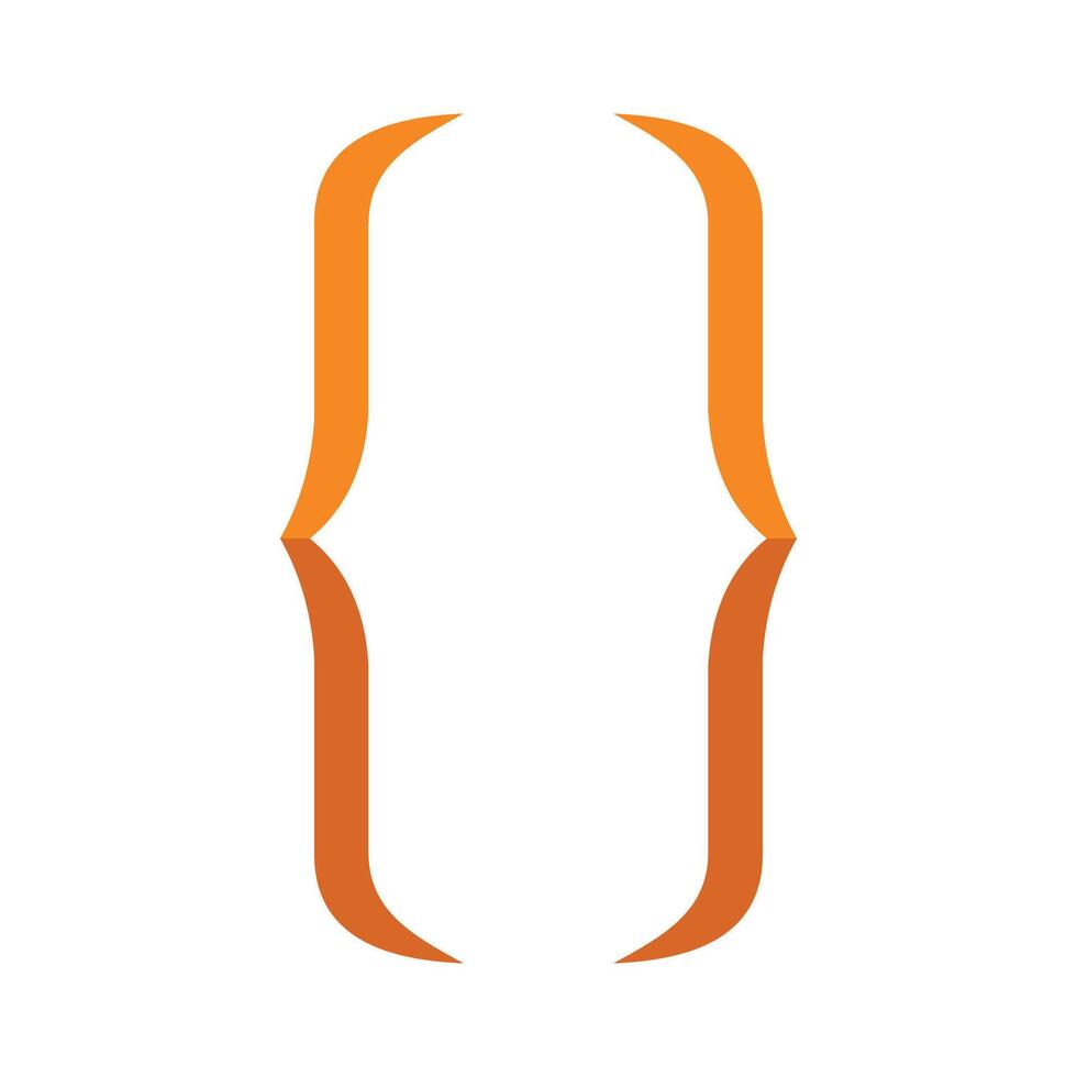 Curly Brackets Creating Empty Space Representing Programming And Coding 55632516 Vector Art At