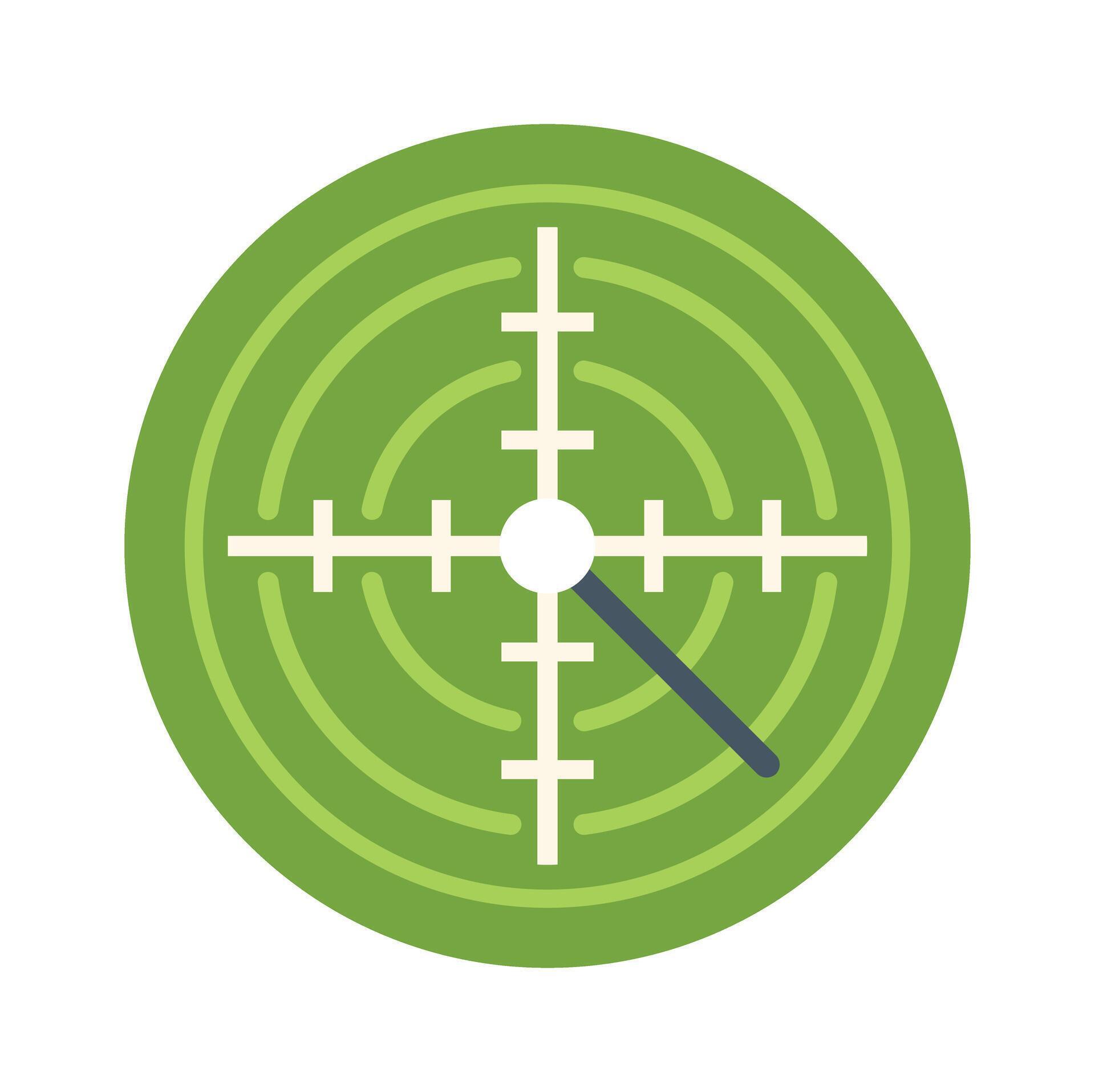 Radar detecting a target with crosshairs and concentric circles on green background 55633788 ...