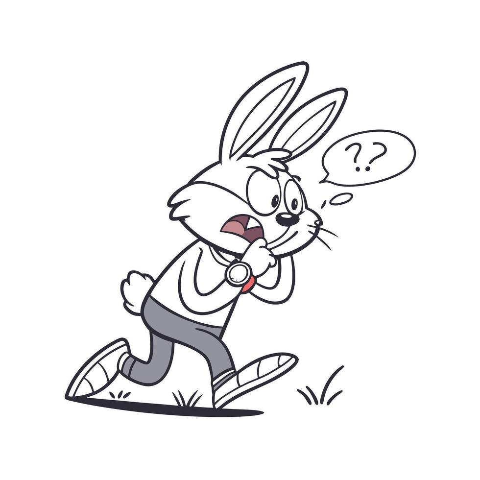 Bunny Enjoying A Coding Session 55634145 Vector Art At Vecteezy