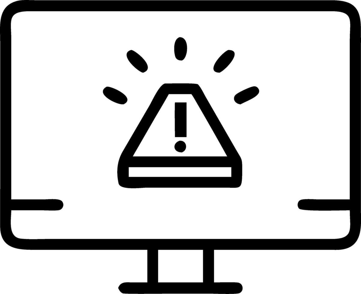 rojo brillante advertencia íconos con holográfico efectos en un computadora pantalla ...