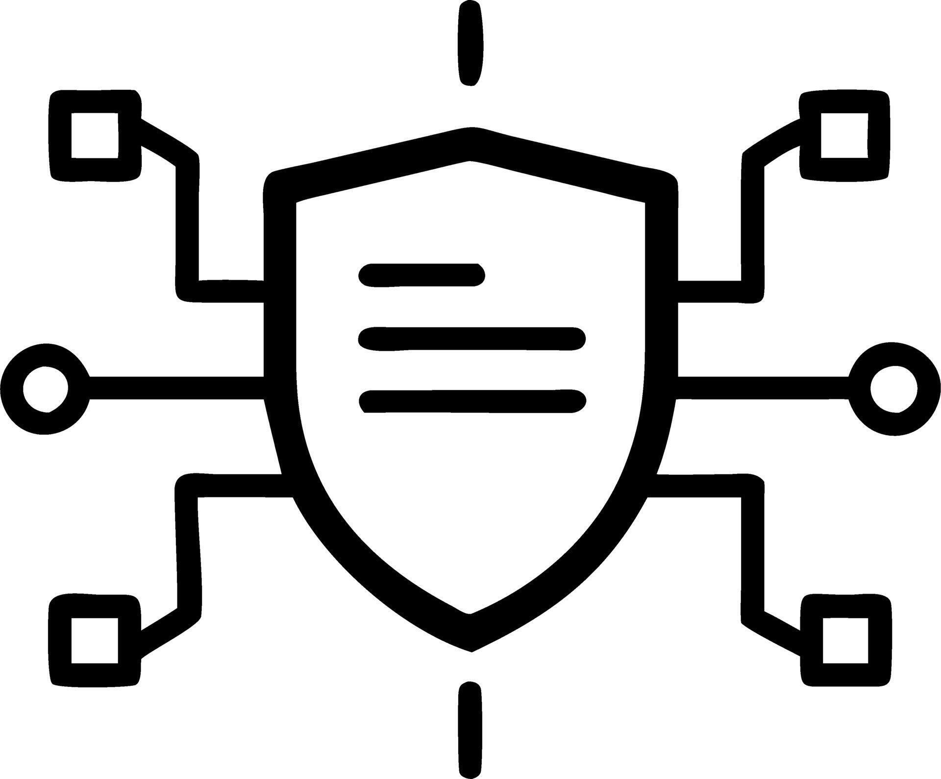 Holographic Grid Of Locks And User Icons Symbolizing Security Matrix