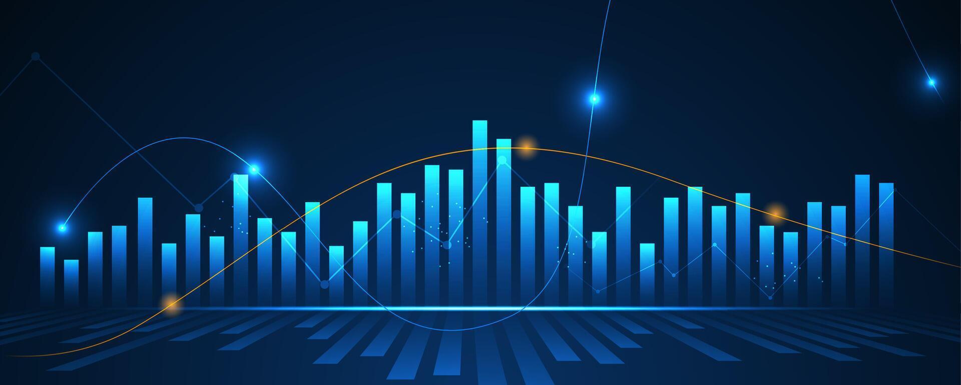 an abstract background with a graph line 55650030 Vector Art at Vecteezy