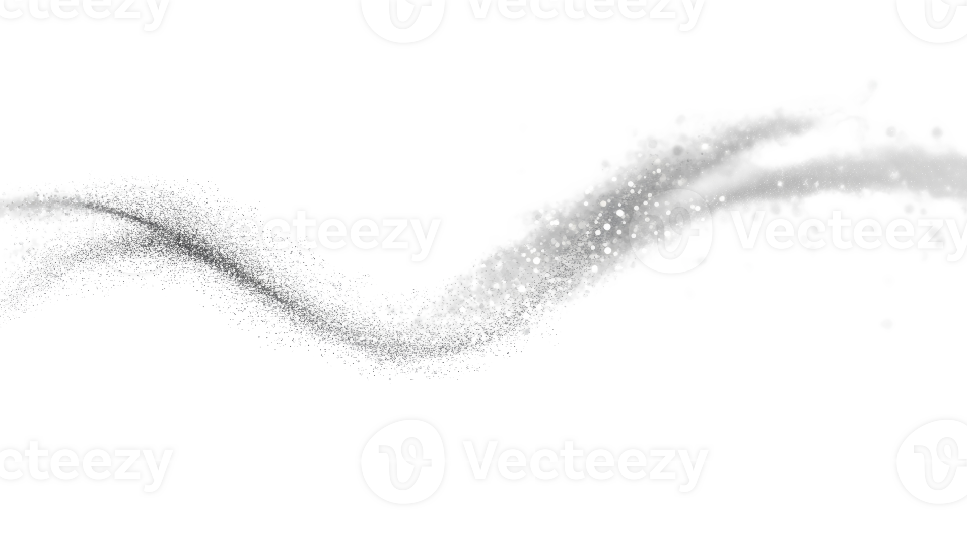 Abstract silver glitter wave flowing design 55659141 PNG