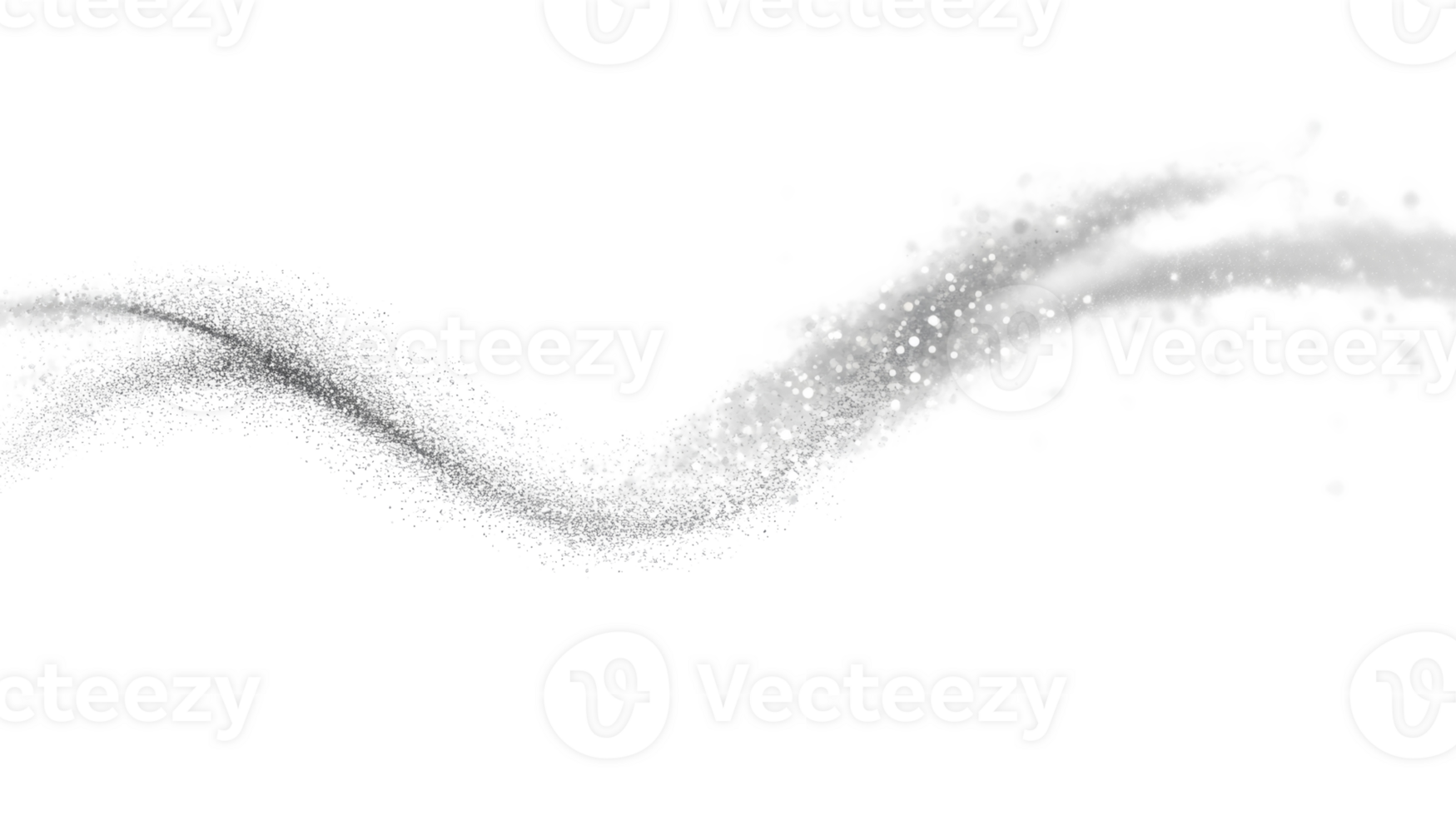 Abstract silver glitter wave flowing design 55659141 PNG