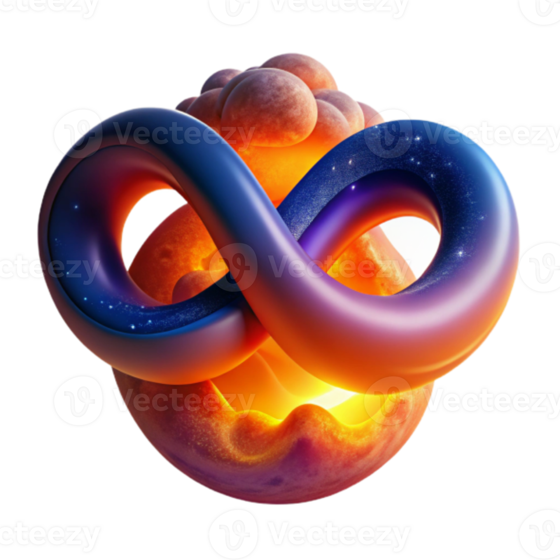 Cosmic Infinity Render Abstract Background Of Intertwined Energy And