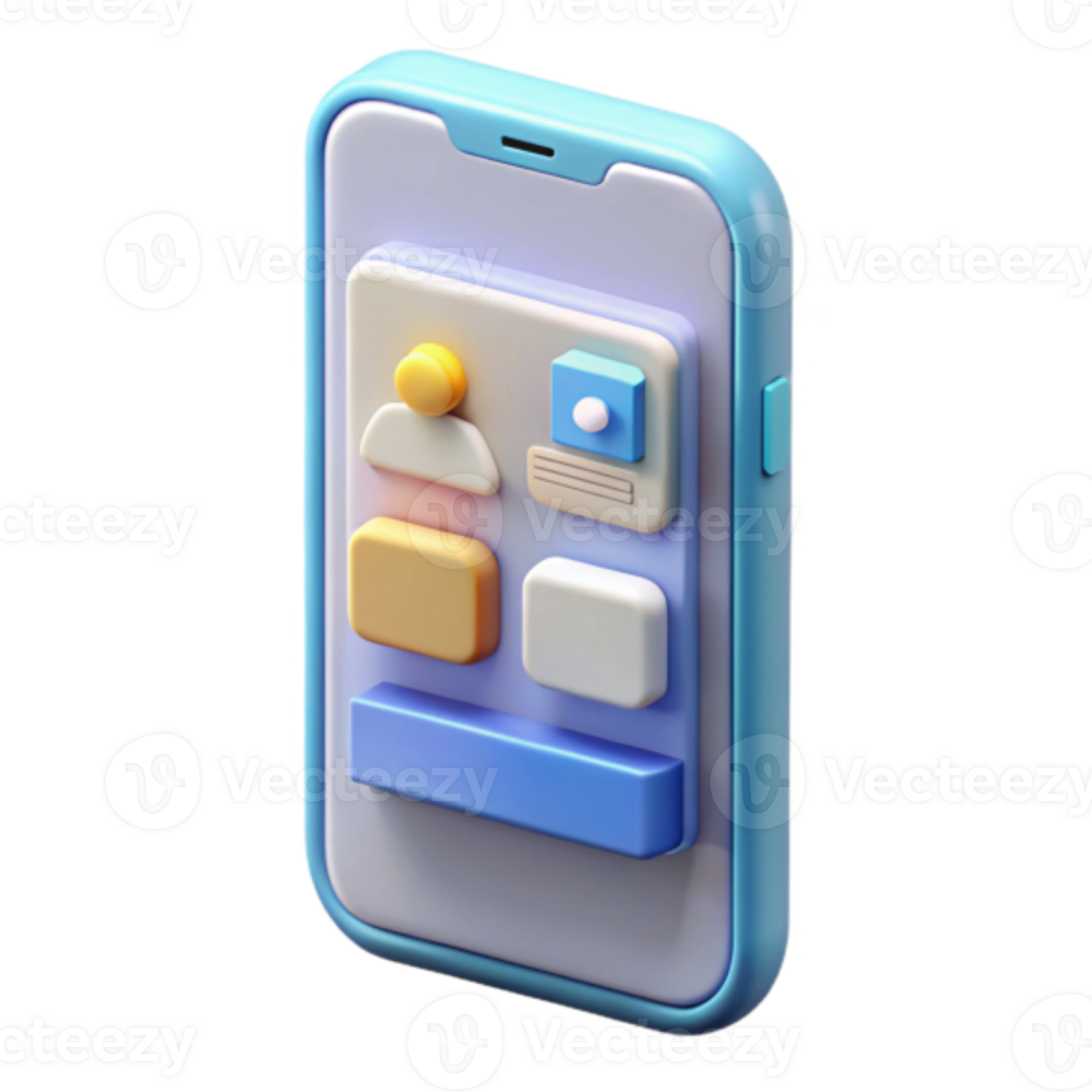 Render of Mobile App Interface Design User Interface Pastel Colors ... Render of Mobile App Interface Design User Interface Pastel Colors ...
