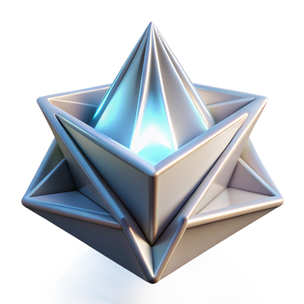 Abstract 3d Geometric Star Shape A Dynamic Depiction Of A Star Shape
