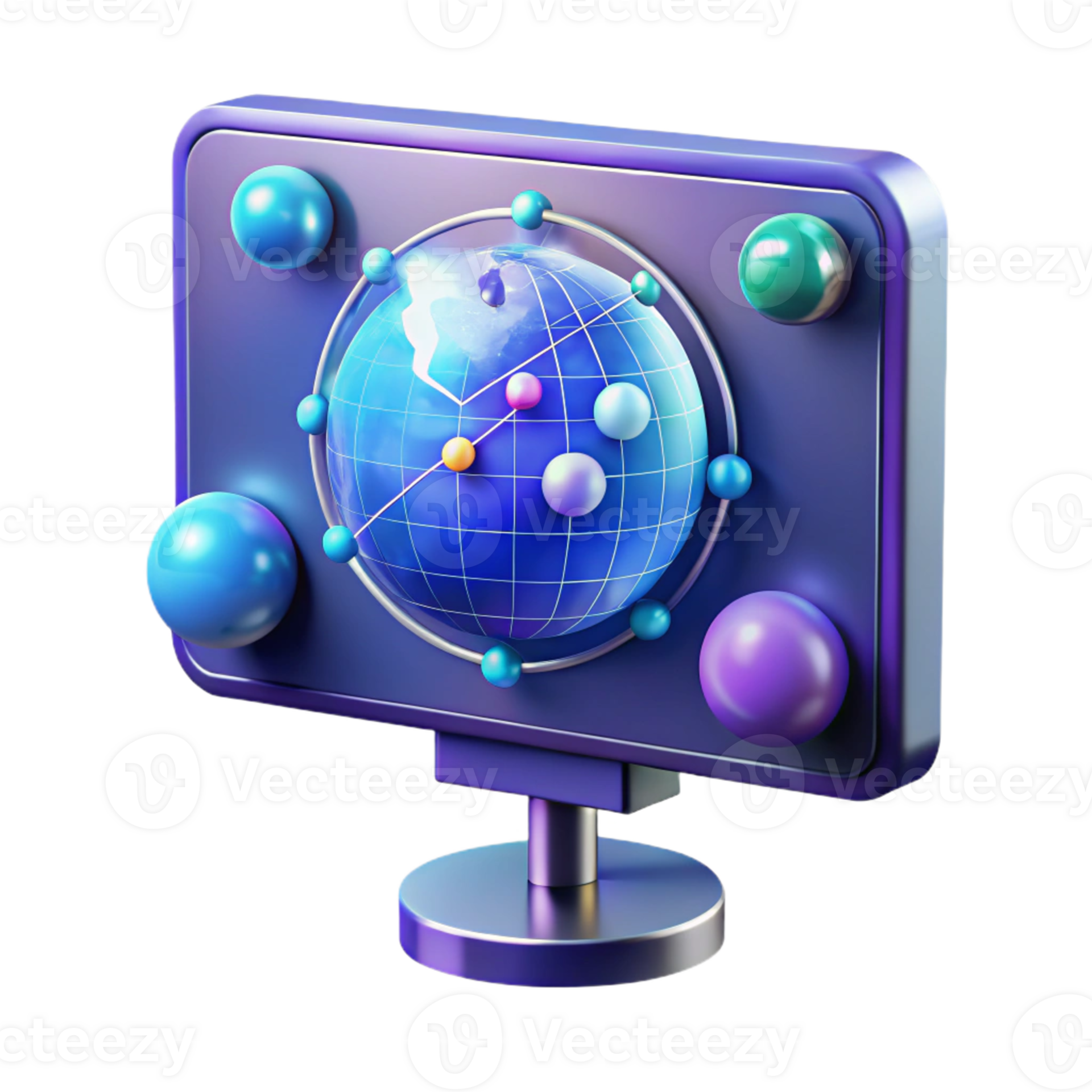 Global Network Visualization A dynamic depiction of a global network ...
