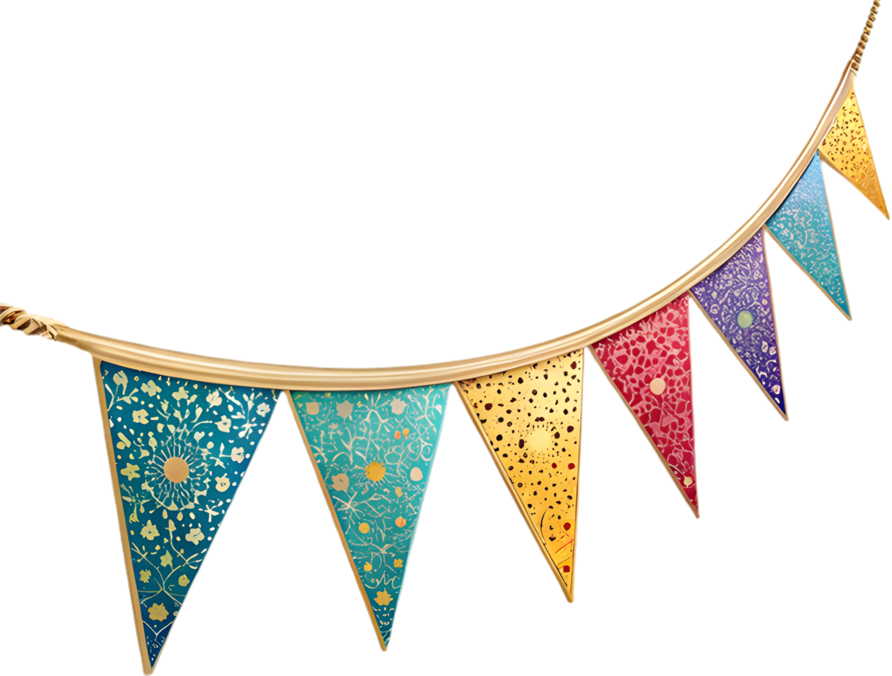 Colorful Pennant Banners for Fun Holiday Events. . 55668324 PNG