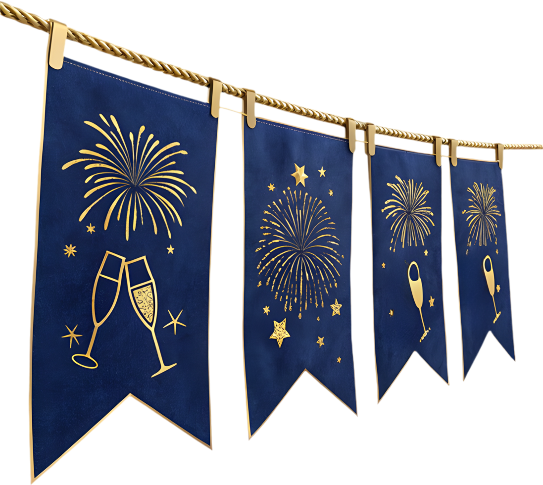 Fun Party Pennant Banner with Bright Colors. . 55668361 PNG