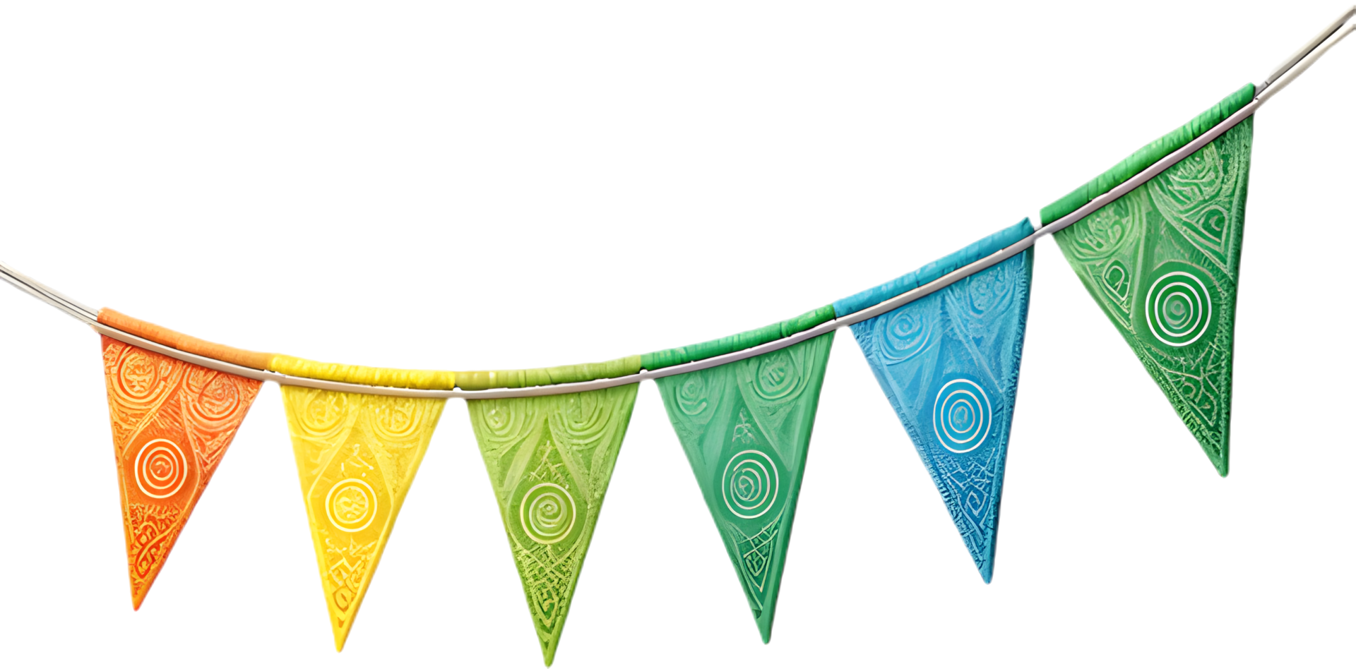 Bright and Cheerful Celebration Pennant Flags. . 55668367 PNG