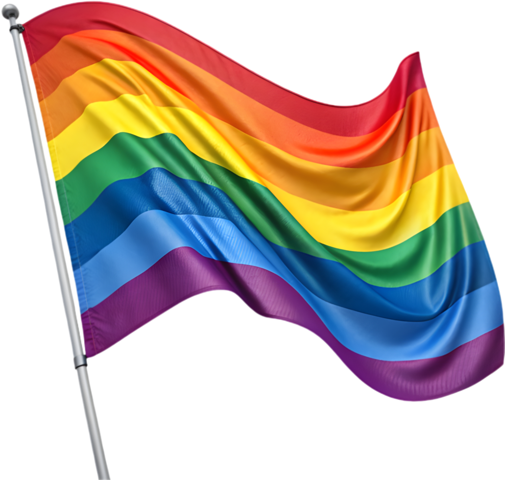 Symbolic LGBTQ pride flag celebrating inclusivity. . 55668886 PNG