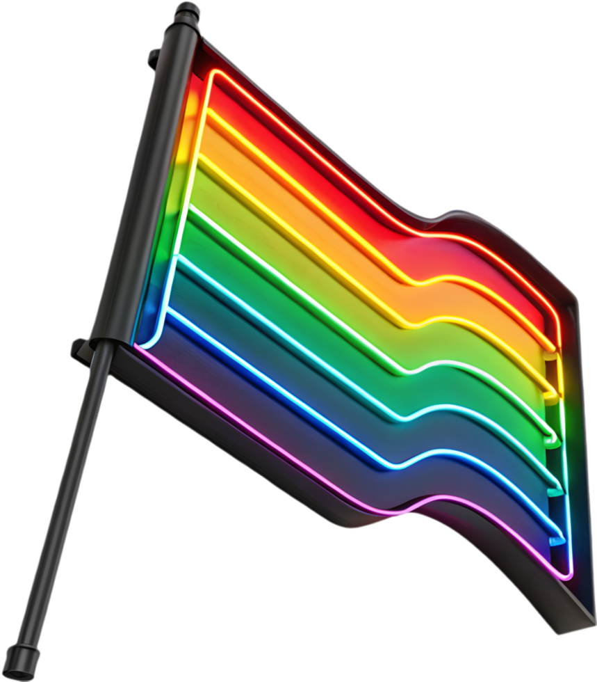 LGBTQ pride flag representing inclusive identity. . 55668916 PNG