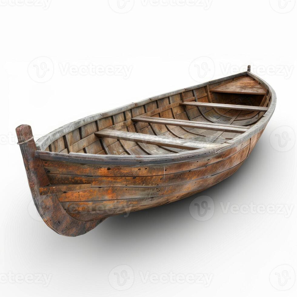 Old wooden rowing boat 55675341 Stock Photo at Vecteezy