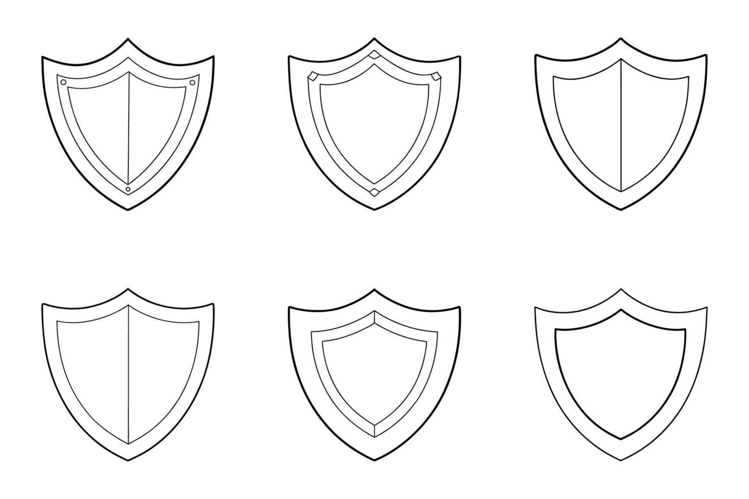 Modern Silhouette and Outline Shield Icon Set 55690784 Vector Art at ... Modern Silhouette and Outline Shield Icon Set 55690784 Vector Art at ...