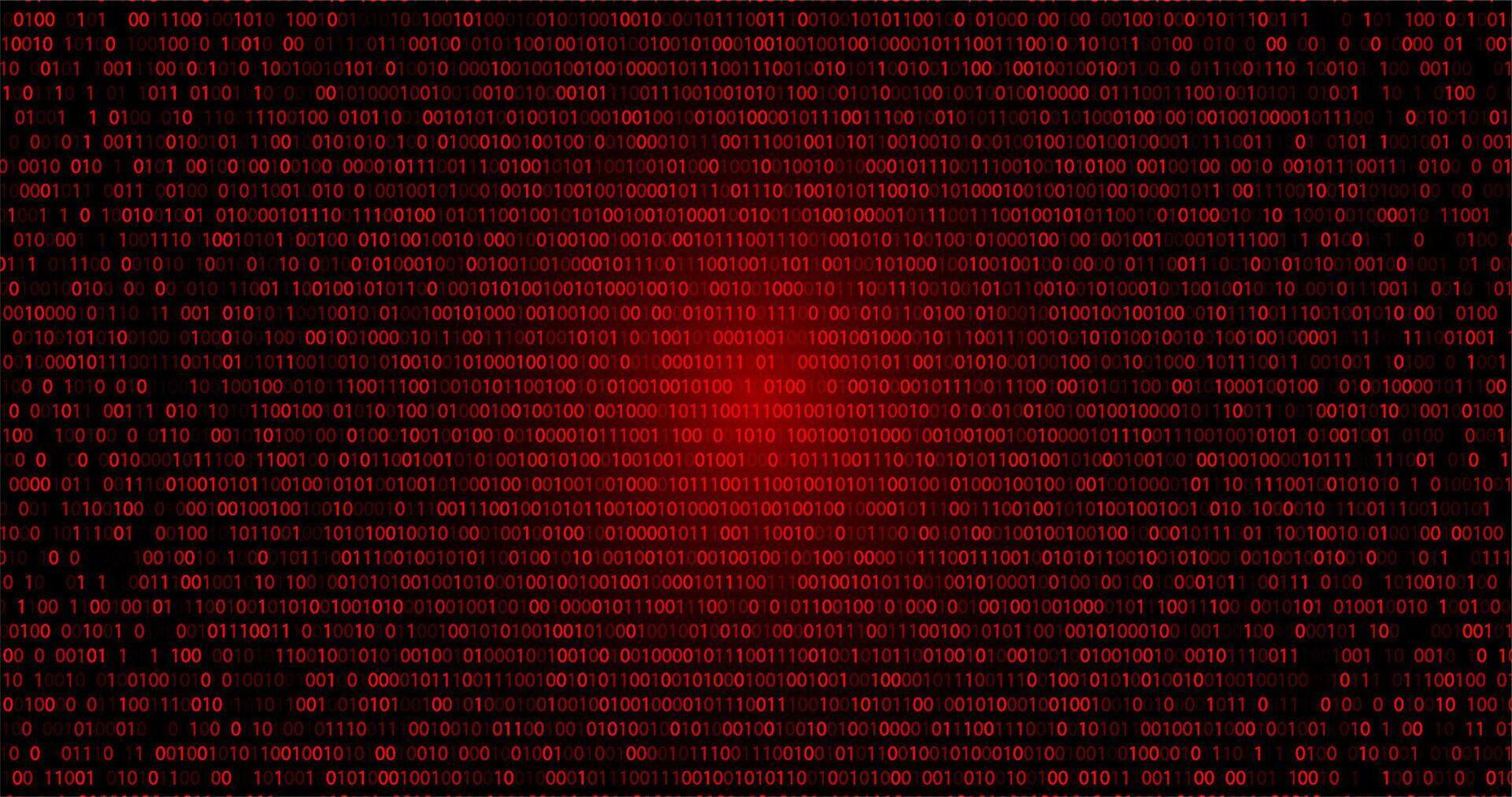 Red Matrix Falling Binary Numbers Cyber Futuristic Banner Background Template 55692974 Vector