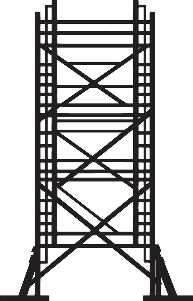 Black illustration of a scaffold icon. 55706247 Vector Art at Vecteezy
