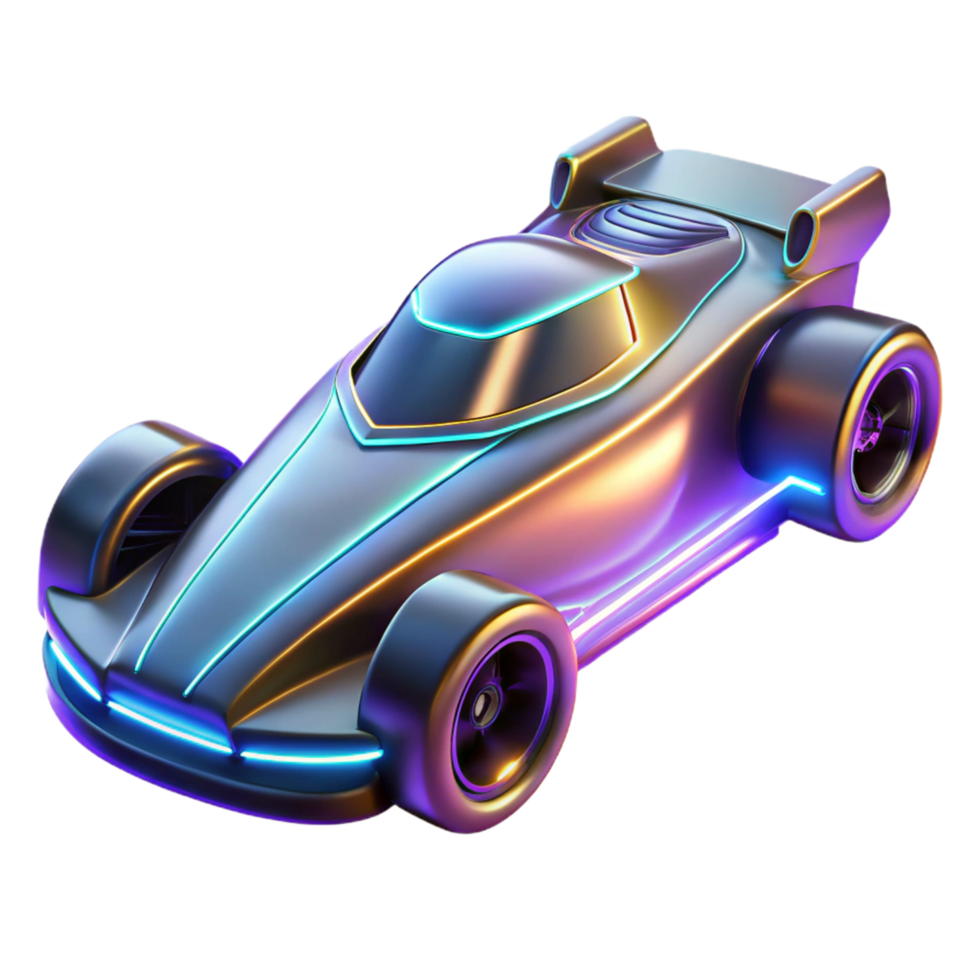 Futuristic Race Car Design In A Visionary Three Dimensional Scene Of Speed 55717709 Png