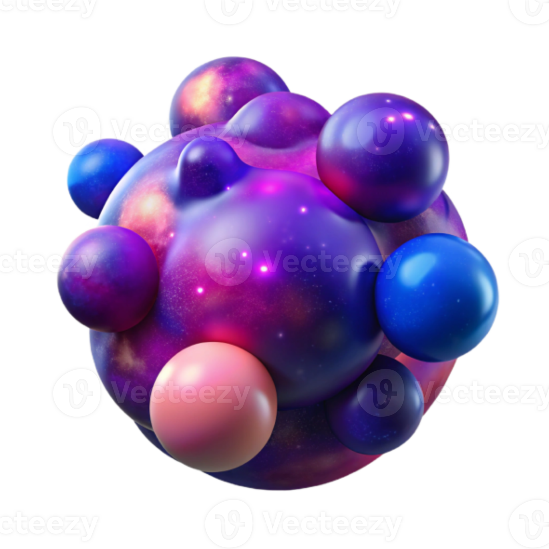 Cosmic Bubbles 3d Render Abstract Background Image 55718743 Png