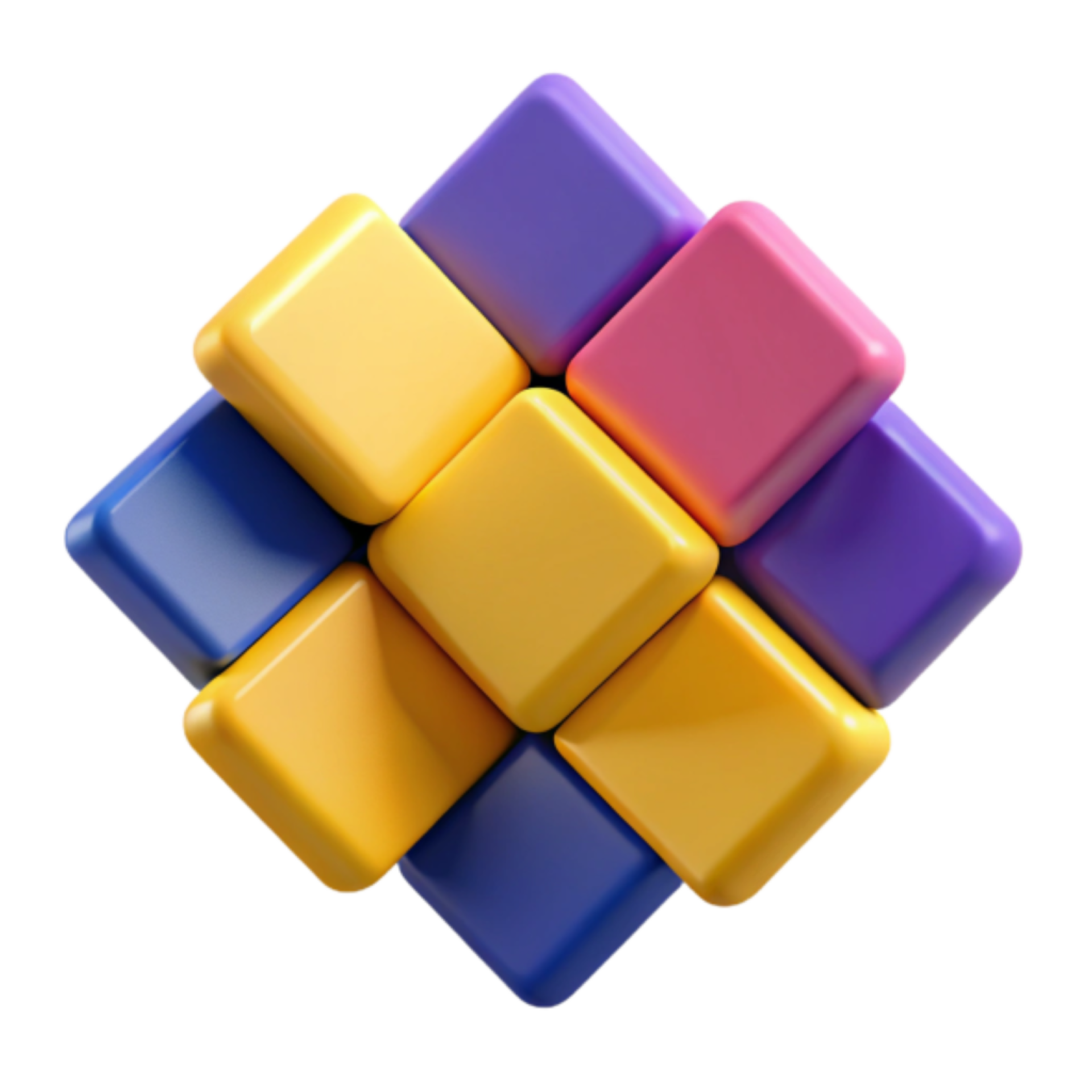 Colorful 3d Cube Abstract Background Image 55720195 Png