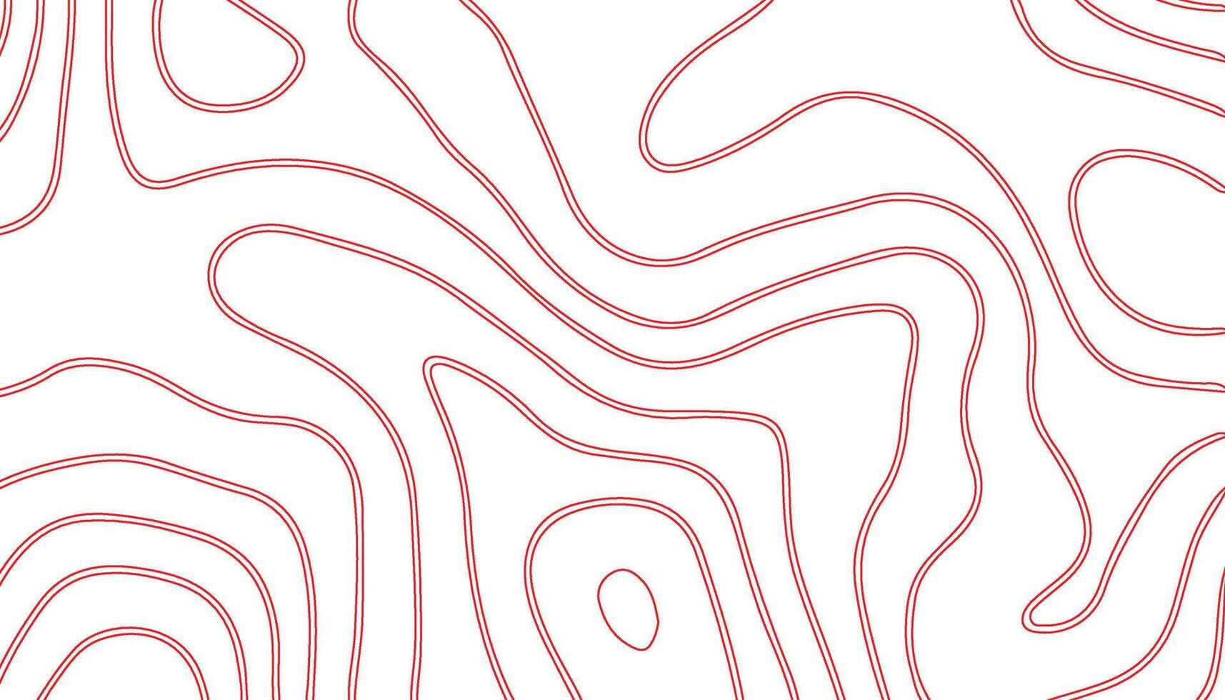 Red Contour Line Topographic Map Pattern on White Background 55725443 ...