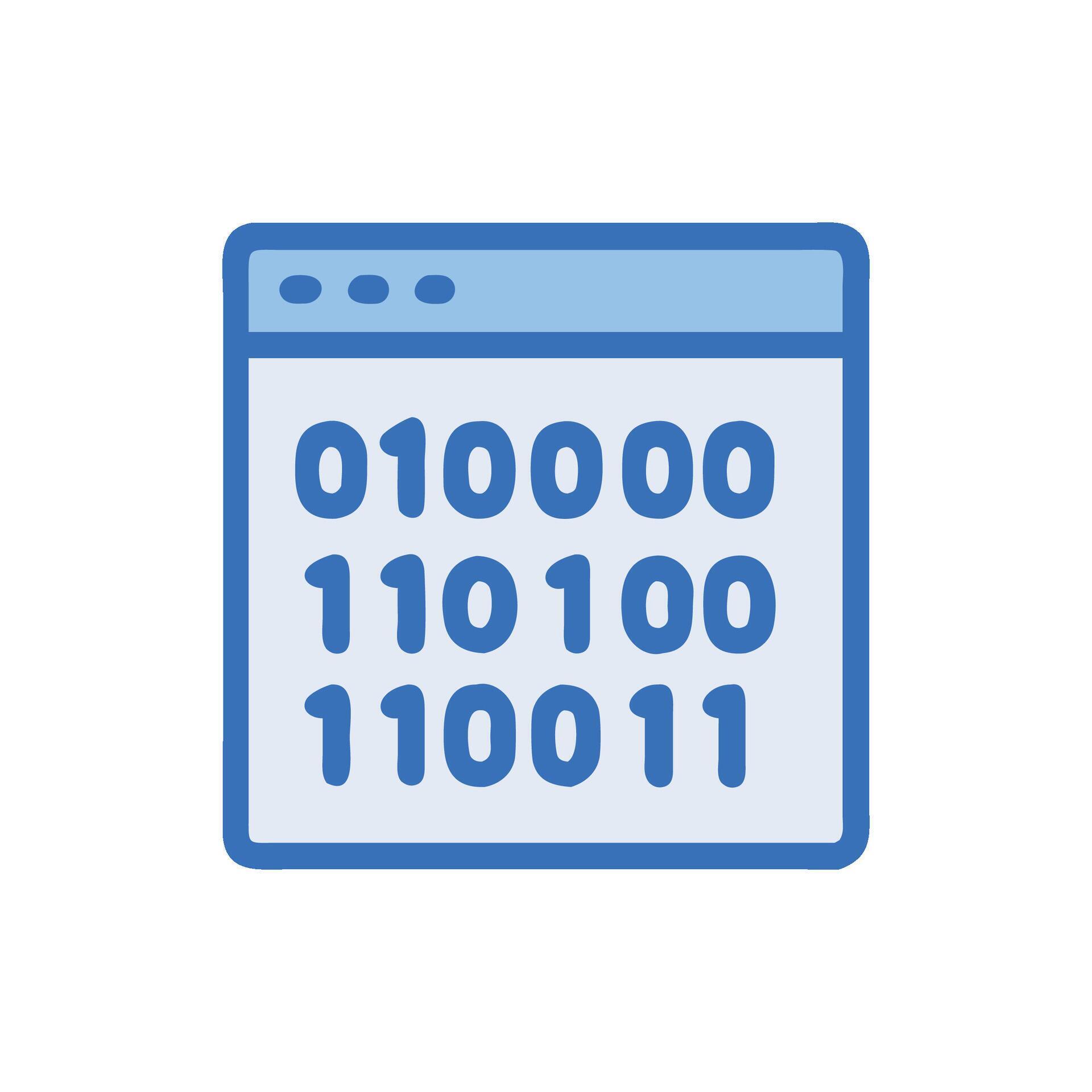 Digital Binary Code Symbol 55730604 Vector Art at Vecteezy