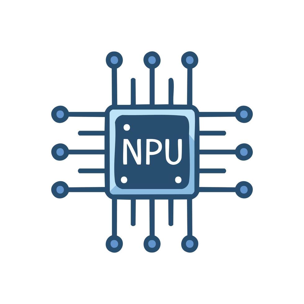 A NPU Neural Processing Unit simple illustration 55735423 Vector Art at Vecteezy
