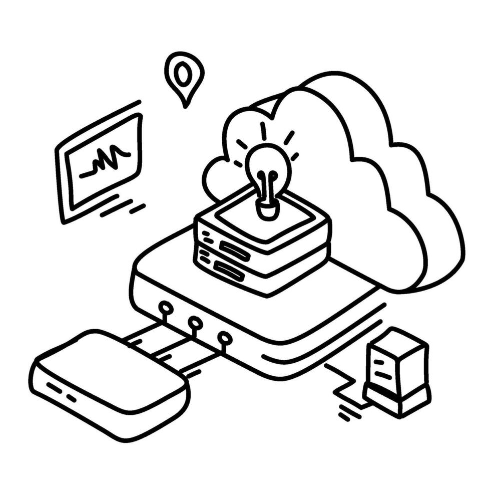 Edge Computing Such As Reduced Latency And Improved Performance 55747303 Vector Art At Vecteezy