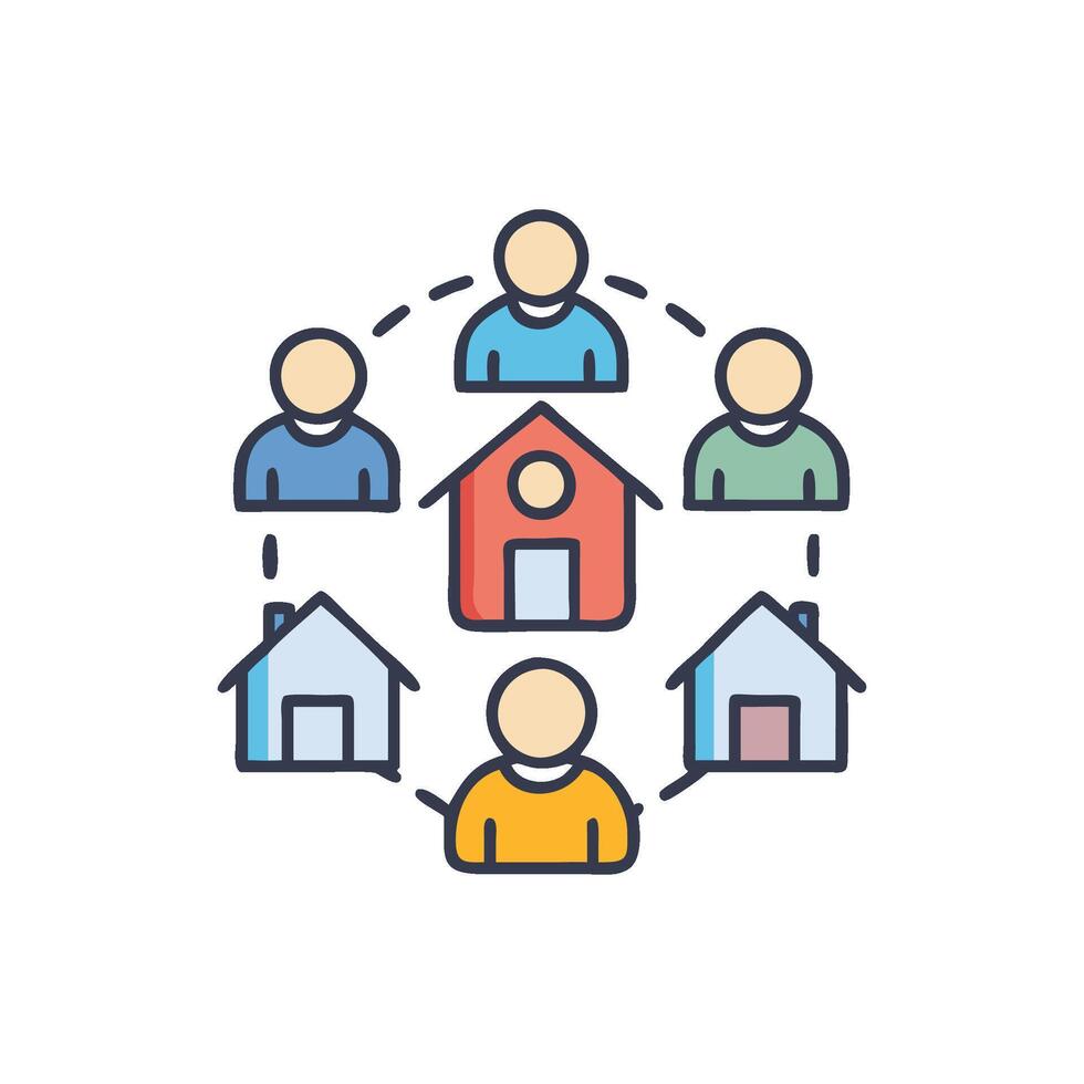 elegante comunidad desarrollo icono ilustración 55768909 Vector en Vecteezy