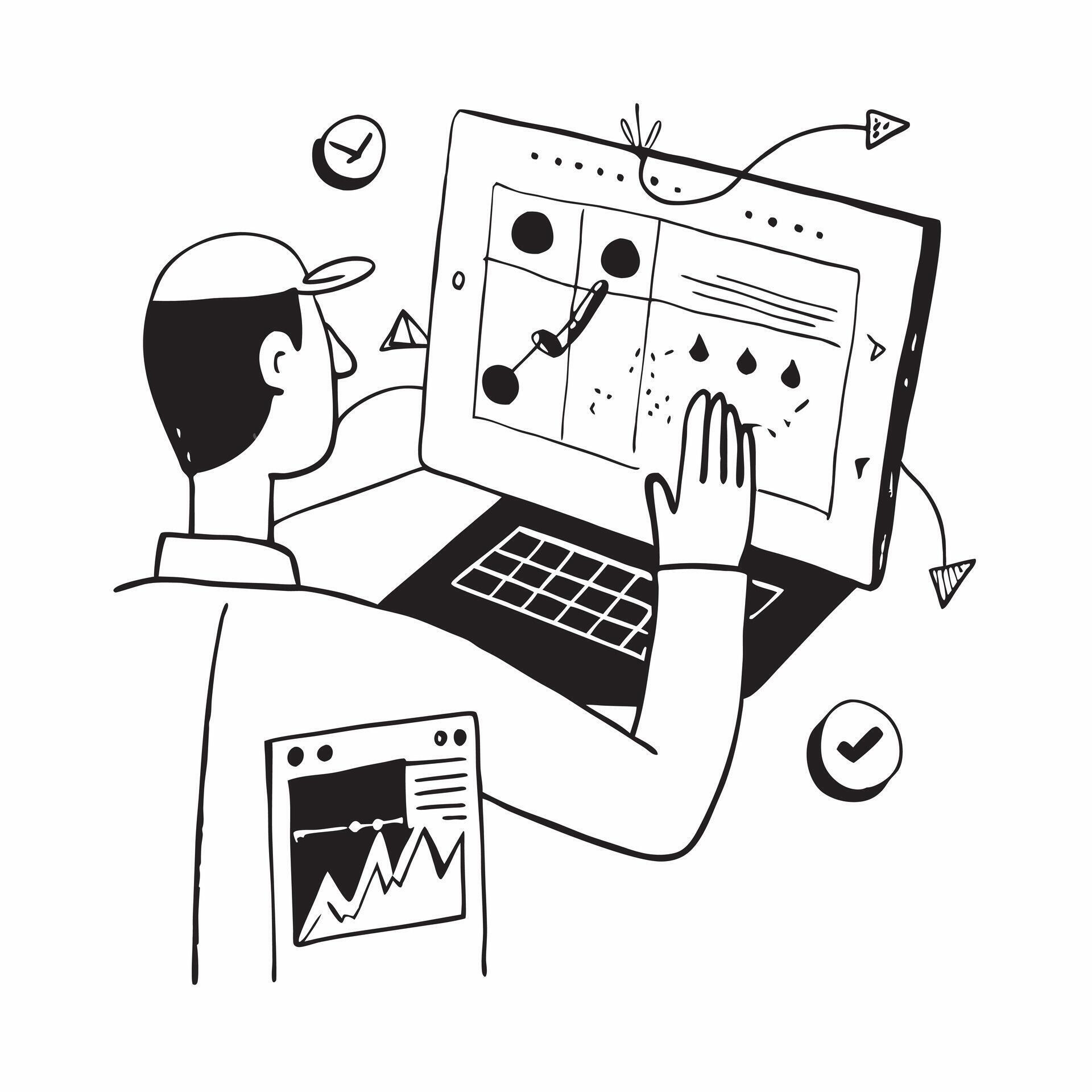 2d As Stock Trader Using Ai For Predictive Stock Trading Concept As A