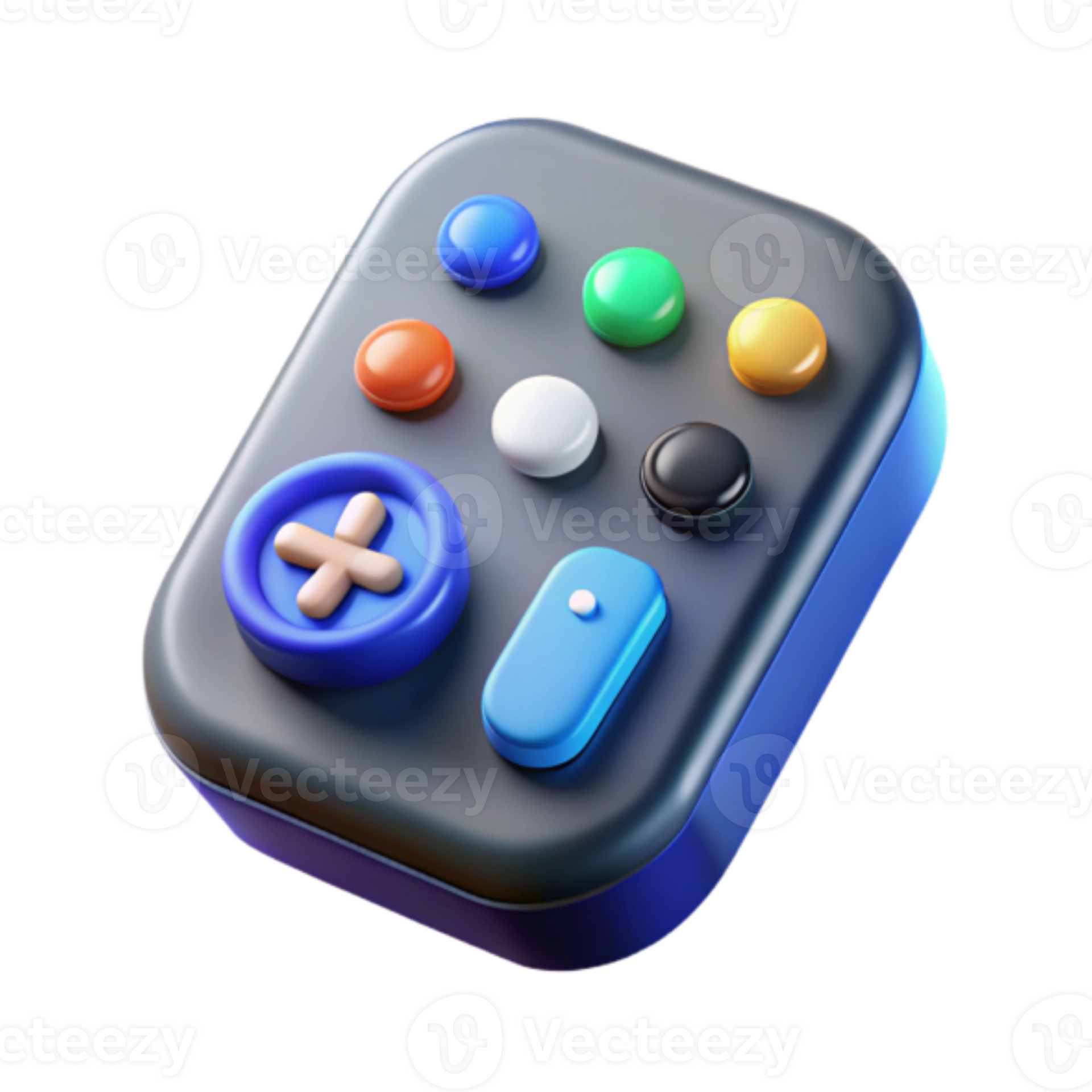 Render Of Colorful Game Controller Buttons Gamepad Interface Design 7310