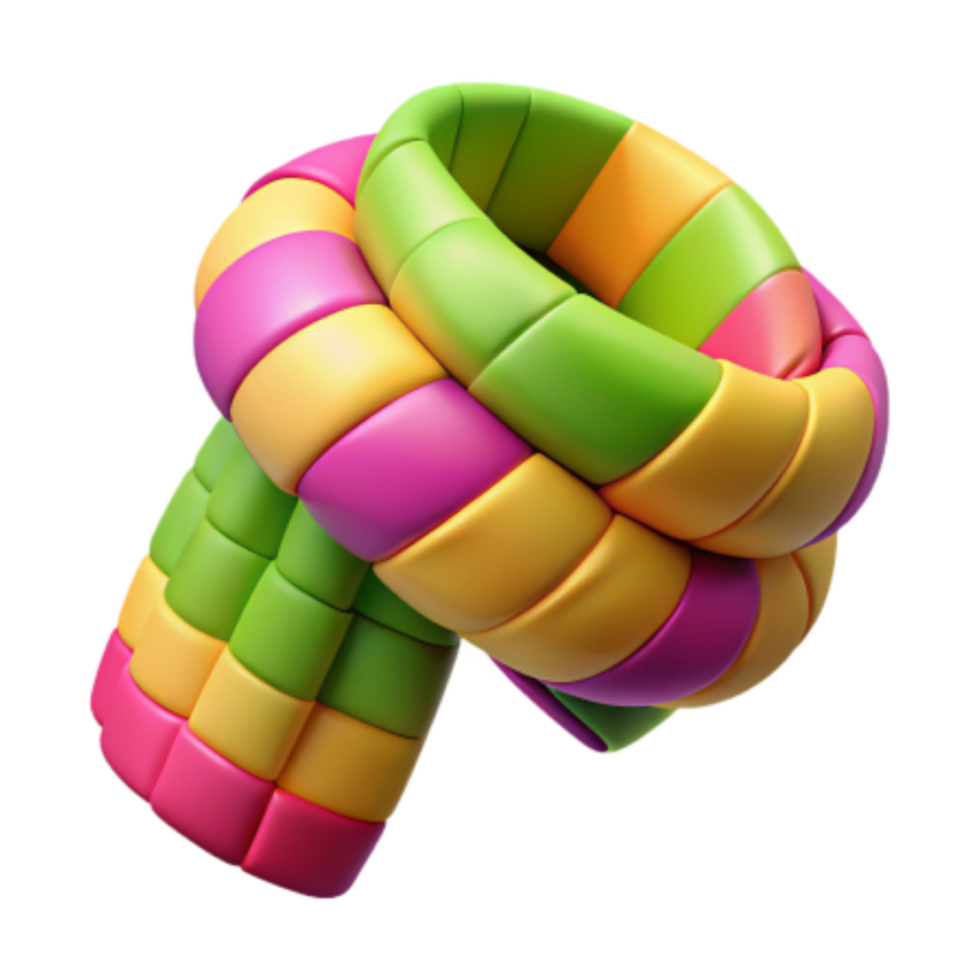 Vibrant Render Of Intertwined Colorful Blocks Abstract Background Image