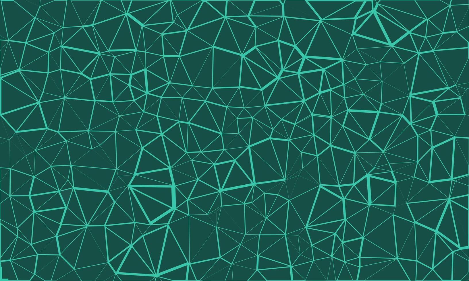 Abstract dark aqua green geometric low poly background. Irregular ...