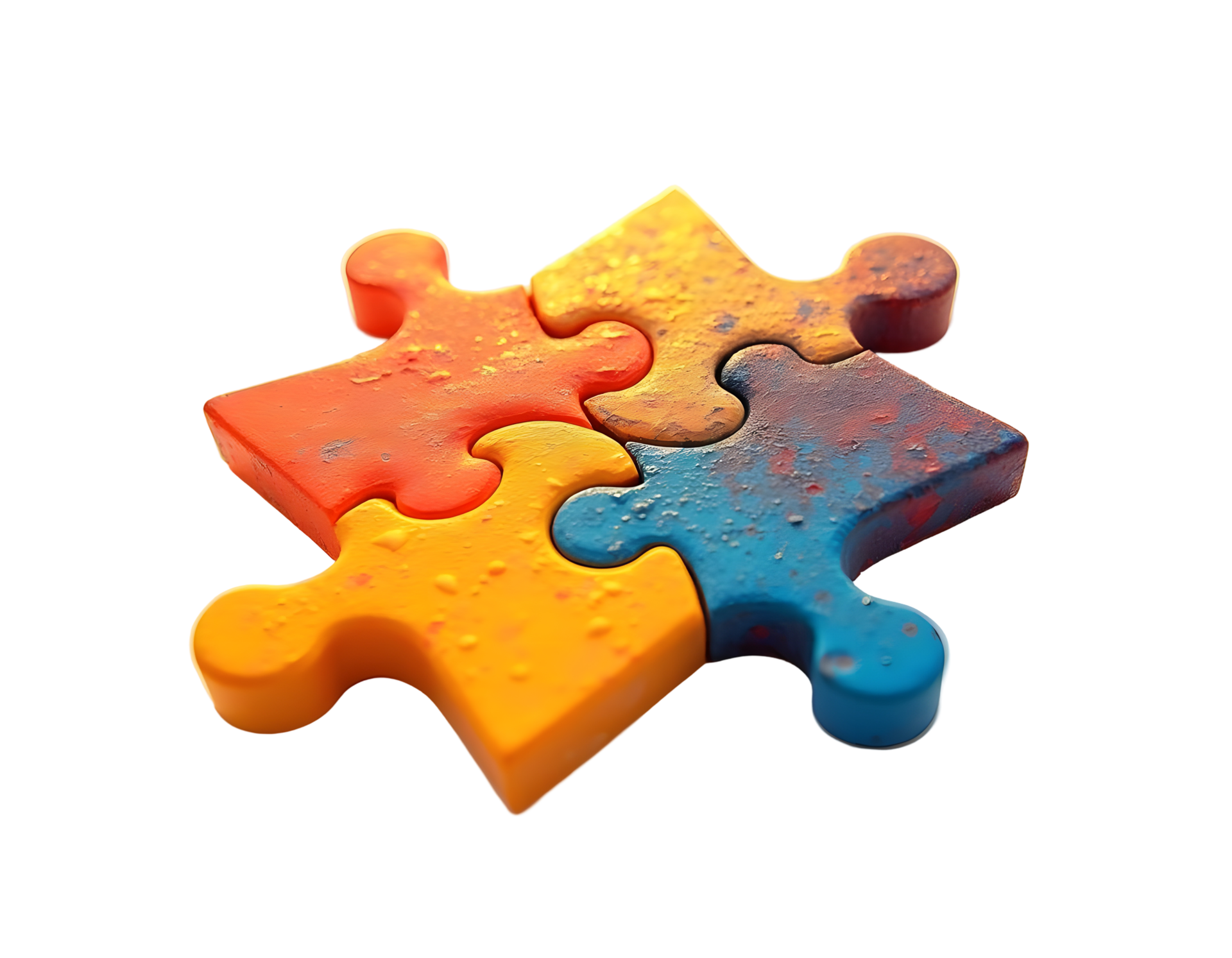 Colorful Interlocking Puzzle Pieces A Symbol Of Unity And Collaboration 55782779 Png