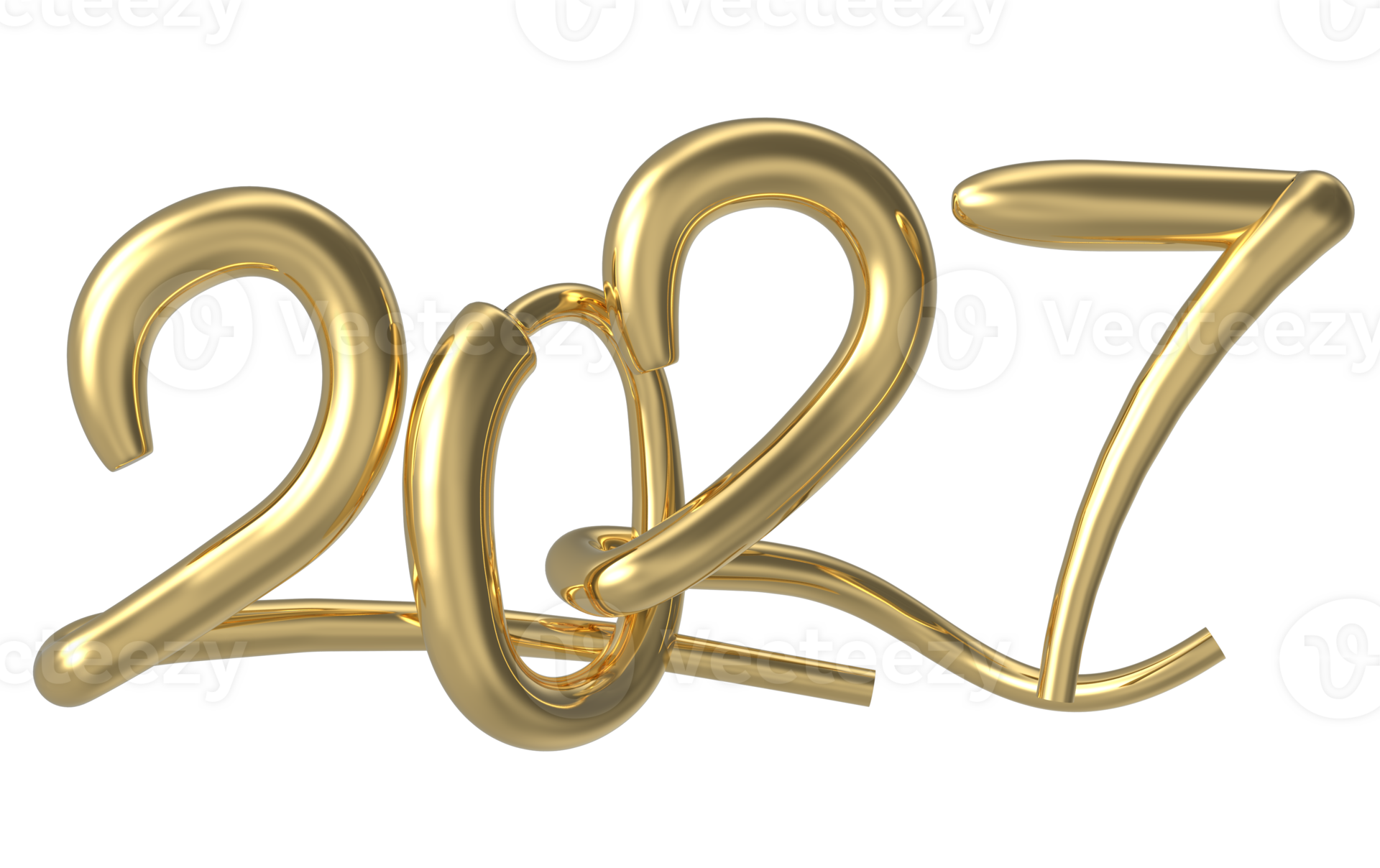 Happy New Year 2027 Gold. 55794054 PNG