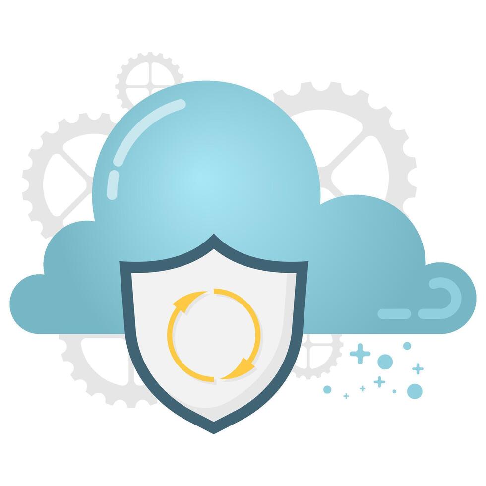 cloud storage synchronization process, cloud storage 55801214 Vector Art at Vecteezy