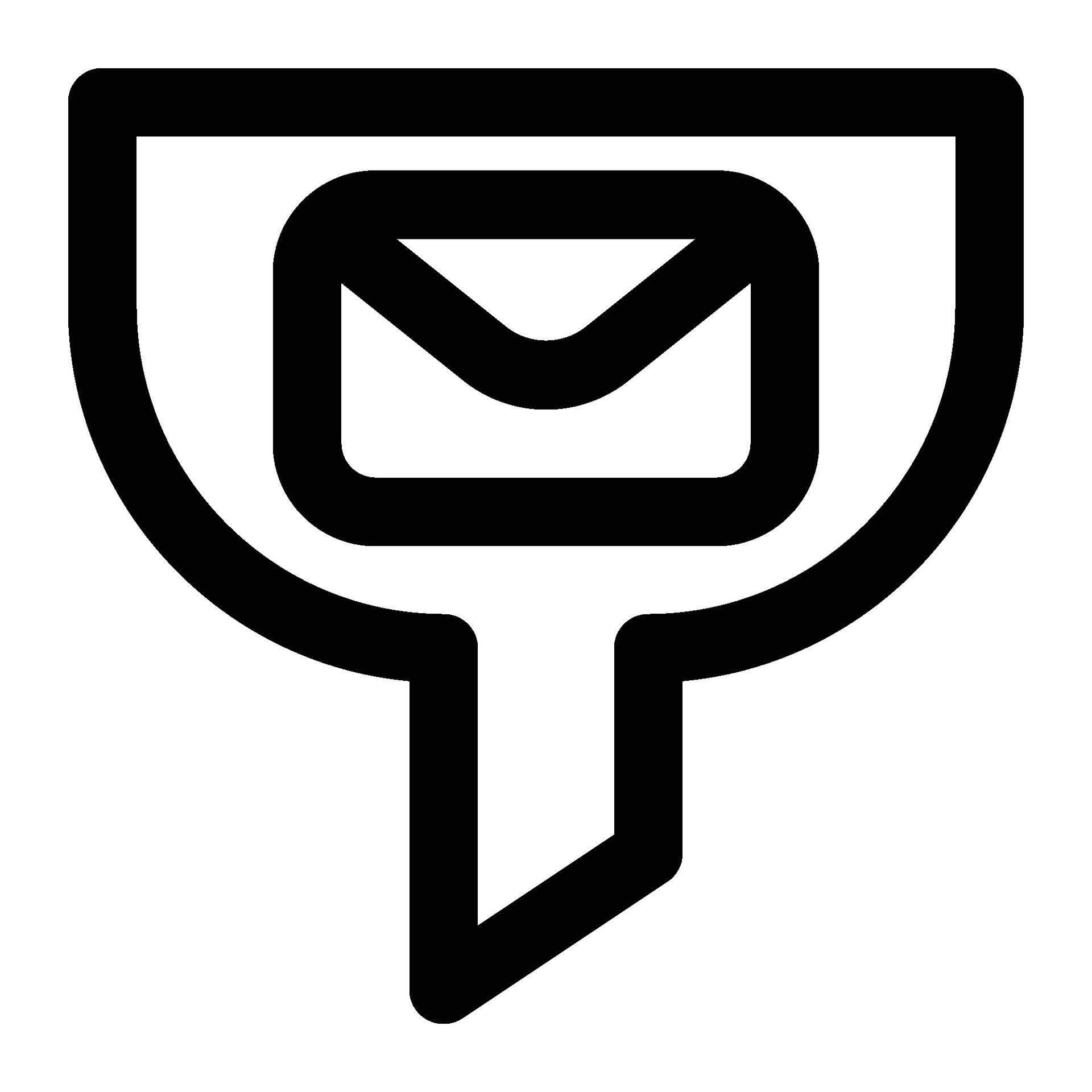 Email Filter Message Filtering Outline Icon 55804565 Vector Art At Vecteezy