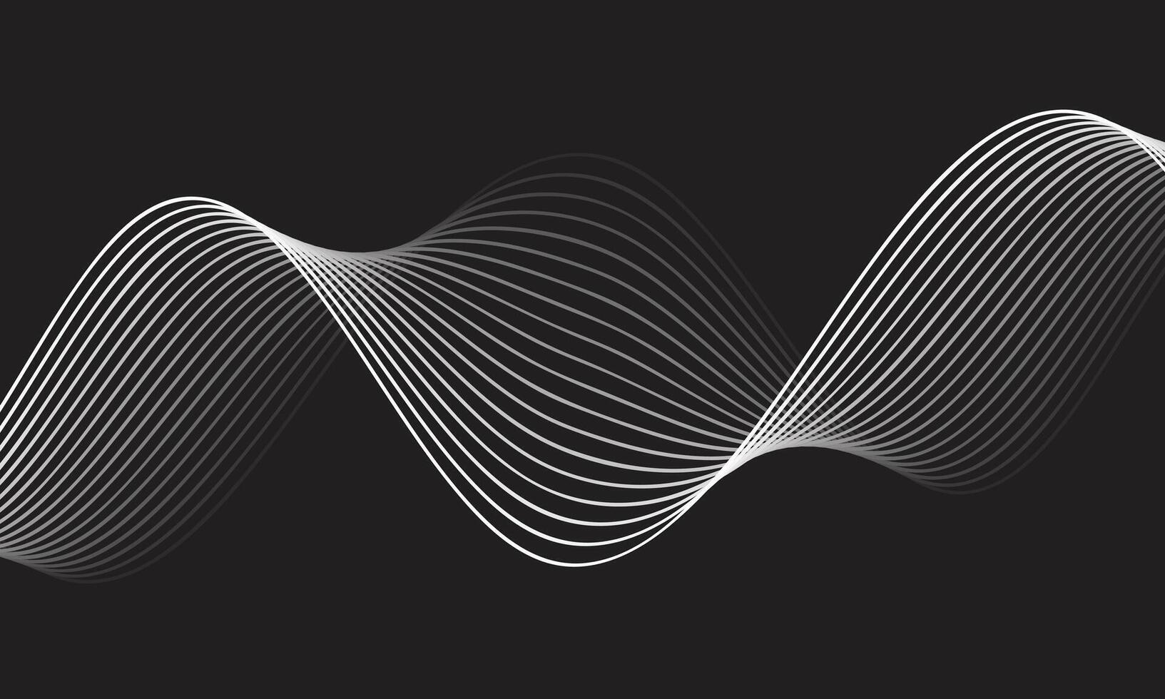 abstract blend wavy line design on dark. 55812610 Vector Art at Vecteezy