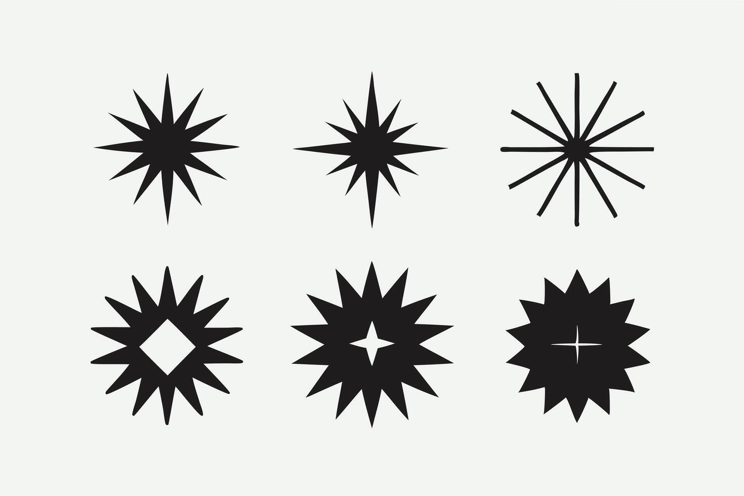 A Starburst Icons Set Against a Light Background 55832879 Vector Art at Vecteezy