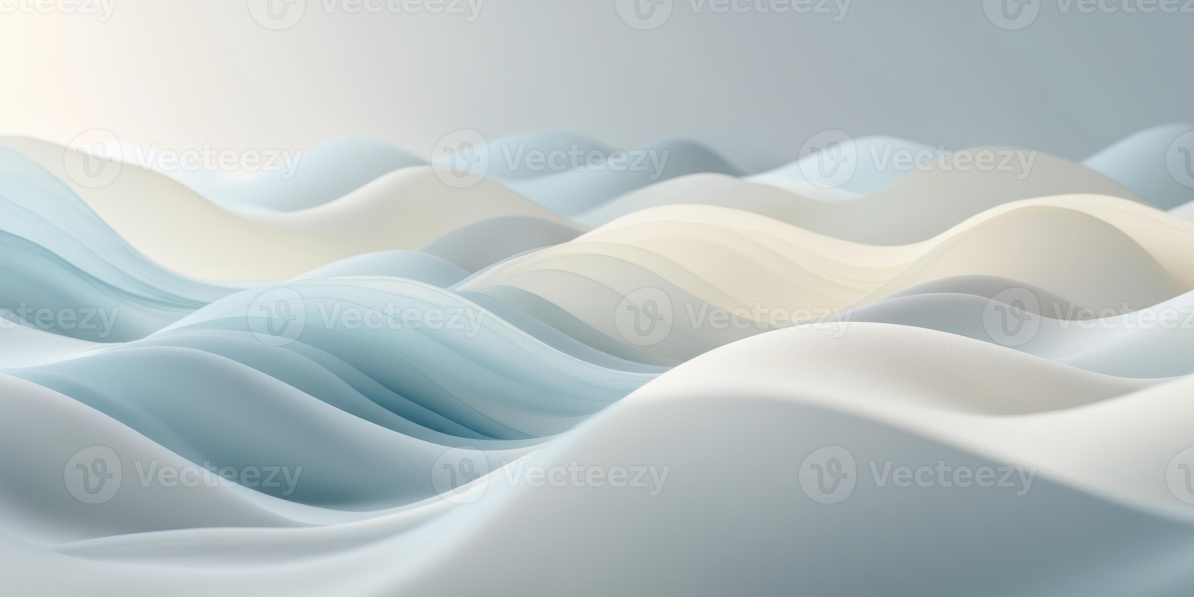 Soft waves of light create a soothing abstract landscape in gentle hues. 55844307 Stock Photo at ...